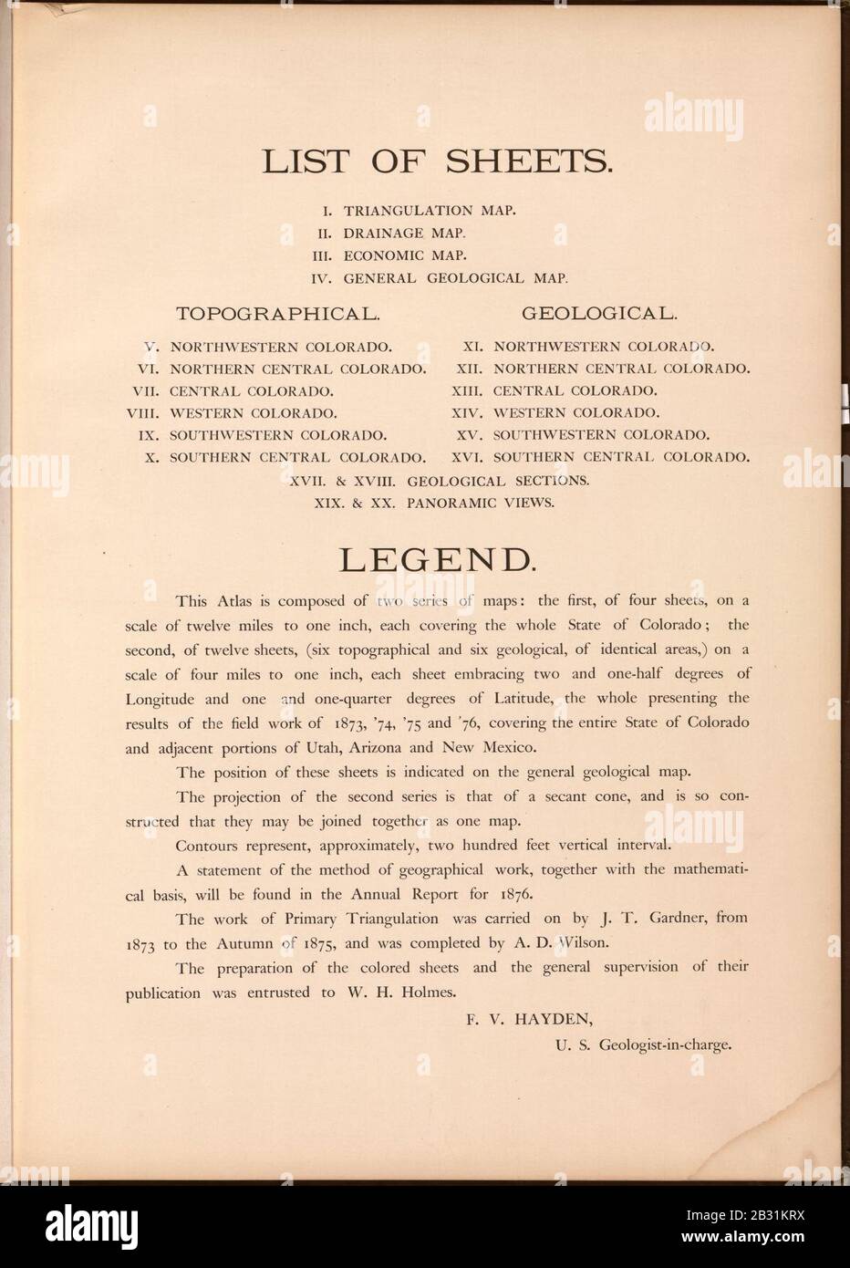Geological and geographical atlas of Colorado and portions of adjacent ...