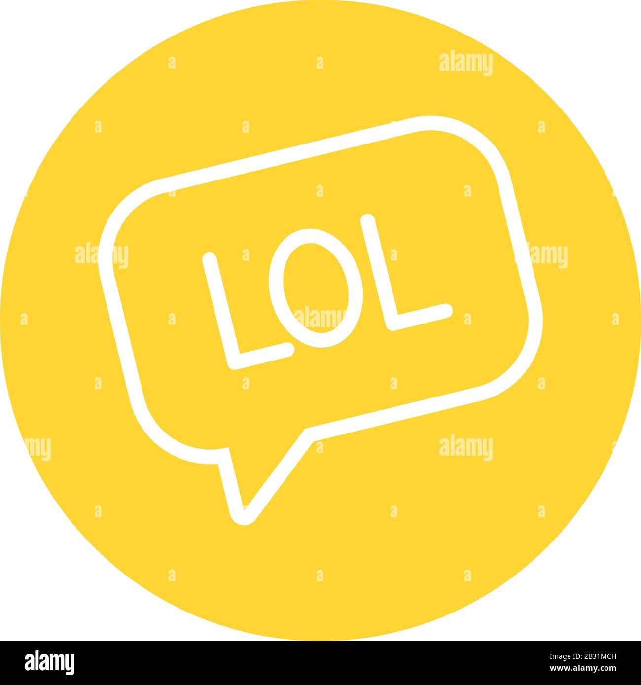 expression bubble with lol word line style Stock Vector Image & Art - Alamy