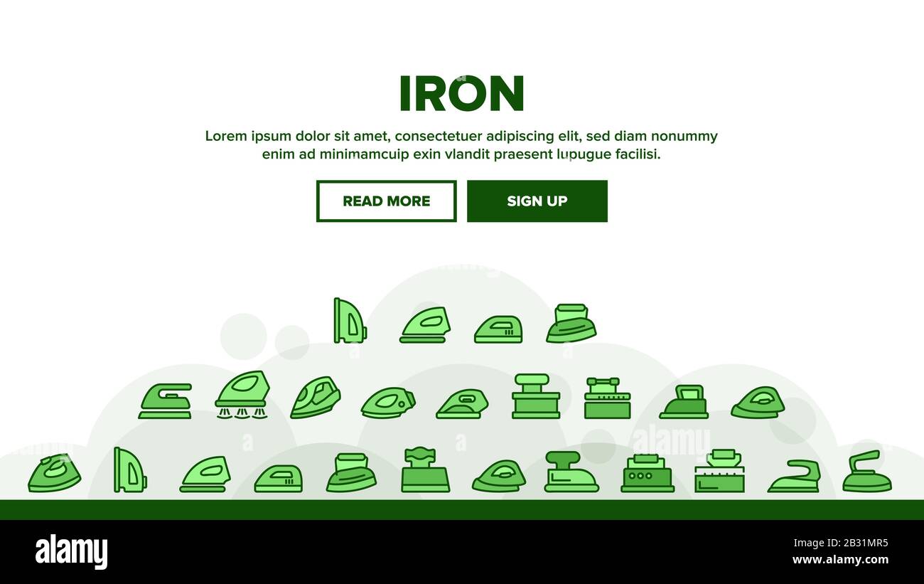 Iron Electrical Tool Collection Icons Set Vector Stock Vector Image ...