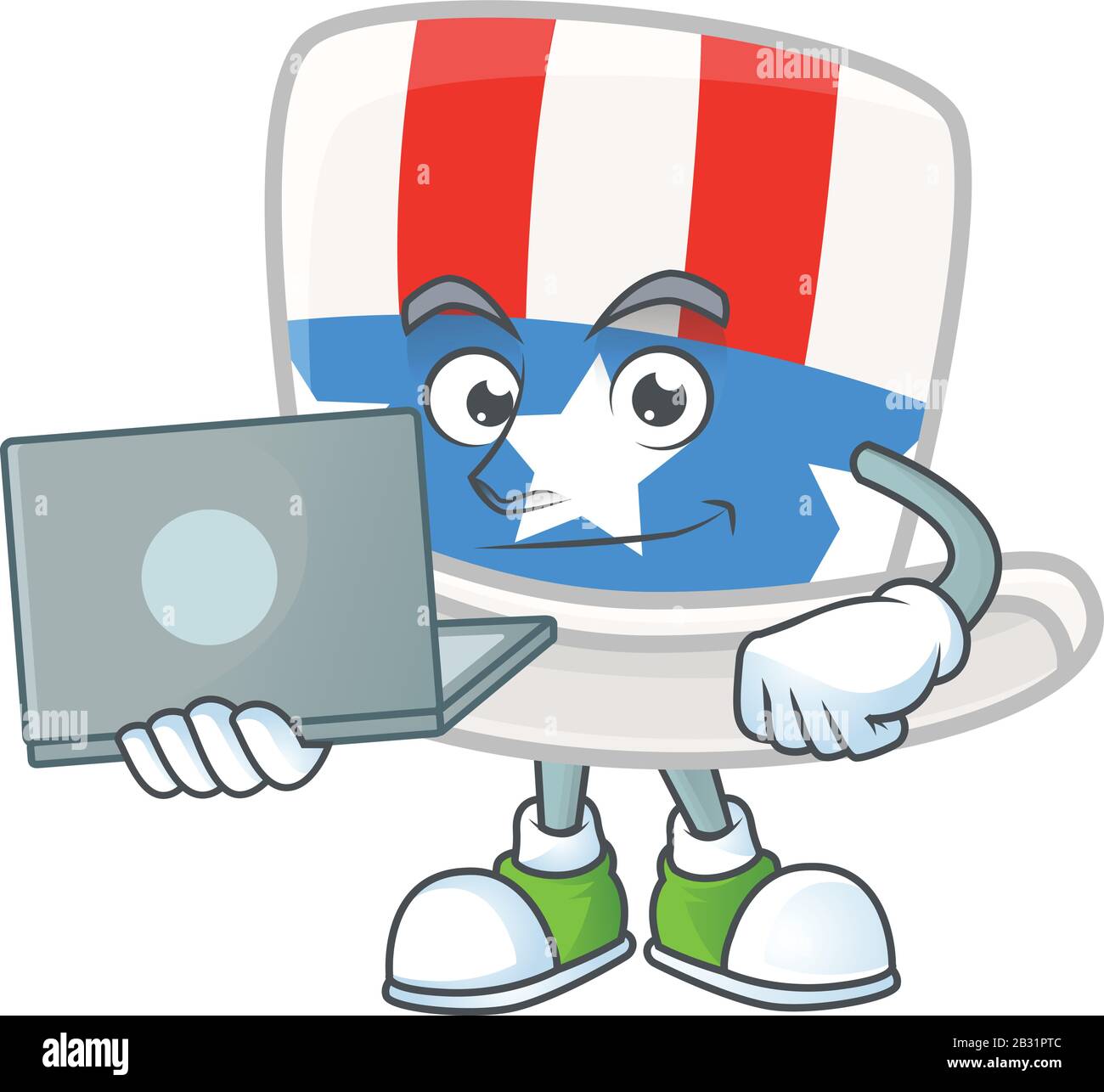 Uncle Sam Running Clipart
