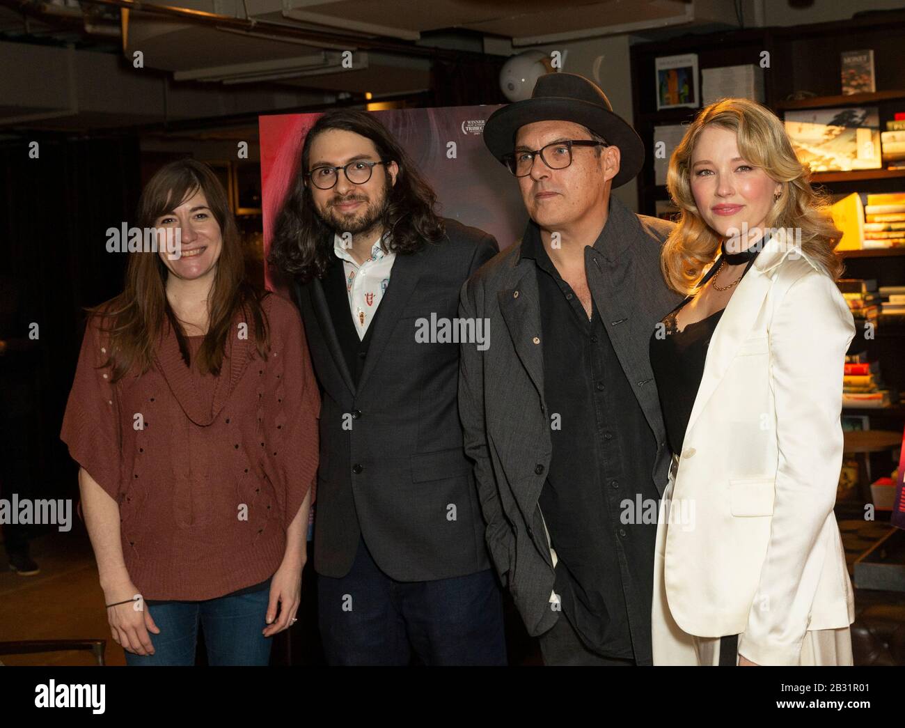 New York, NY - March 3, 2020: Mollye Asher, Carlo Mirabella-Davis, Joe ...