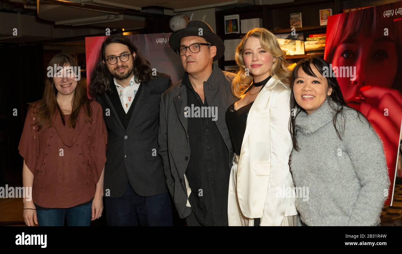 New York, NY - March 3, 2020: Mollye Asher, Carlo Mirabella-Davis, Joe ...