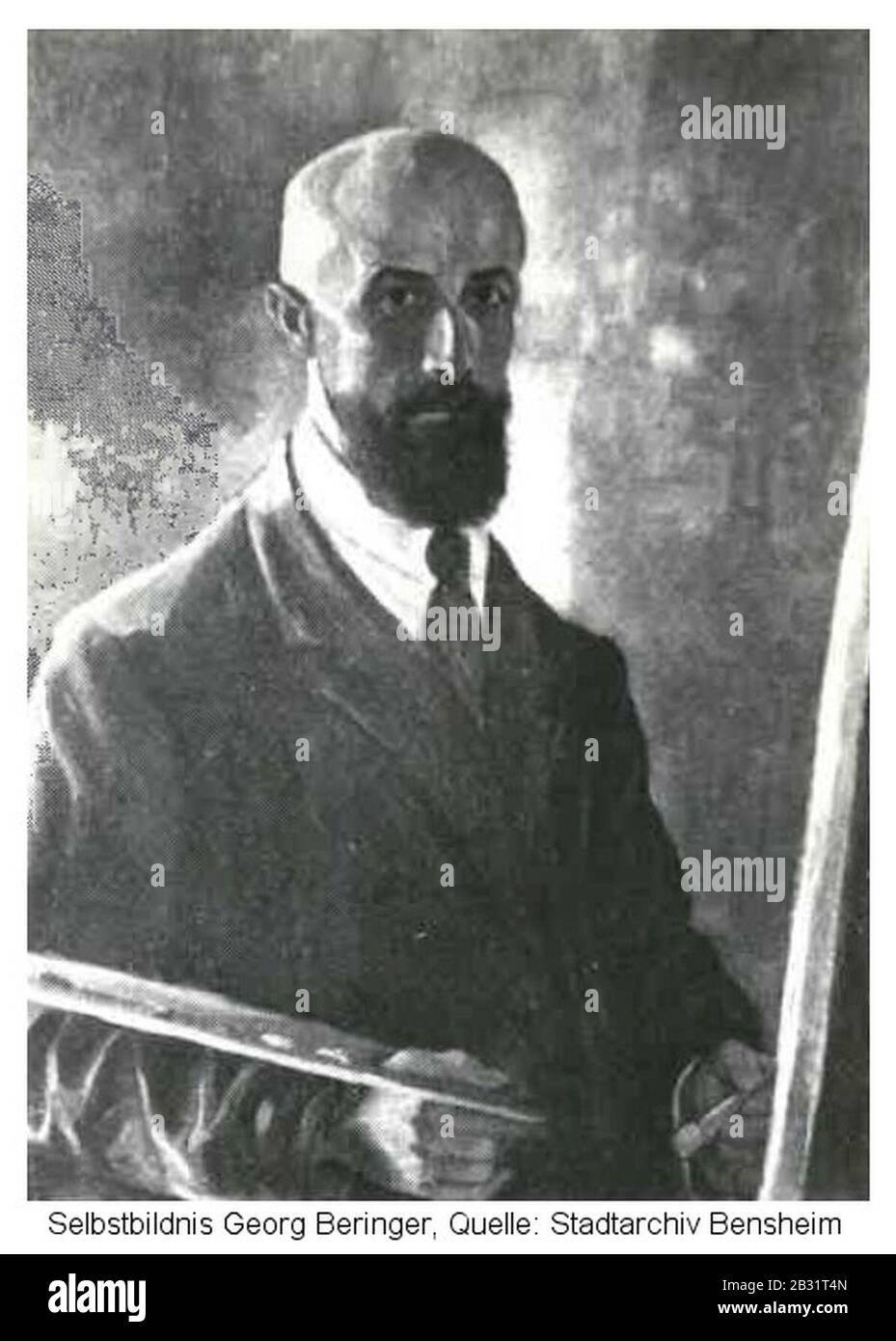 Georg Beringer Selbstbildnis Stock Photo - Alamy