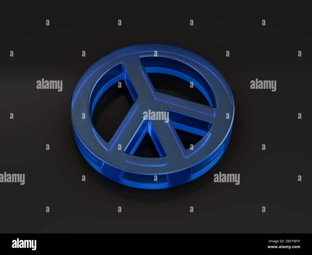 Glass peace symbol on black background. 3d illustration Stock Photo - Alamy