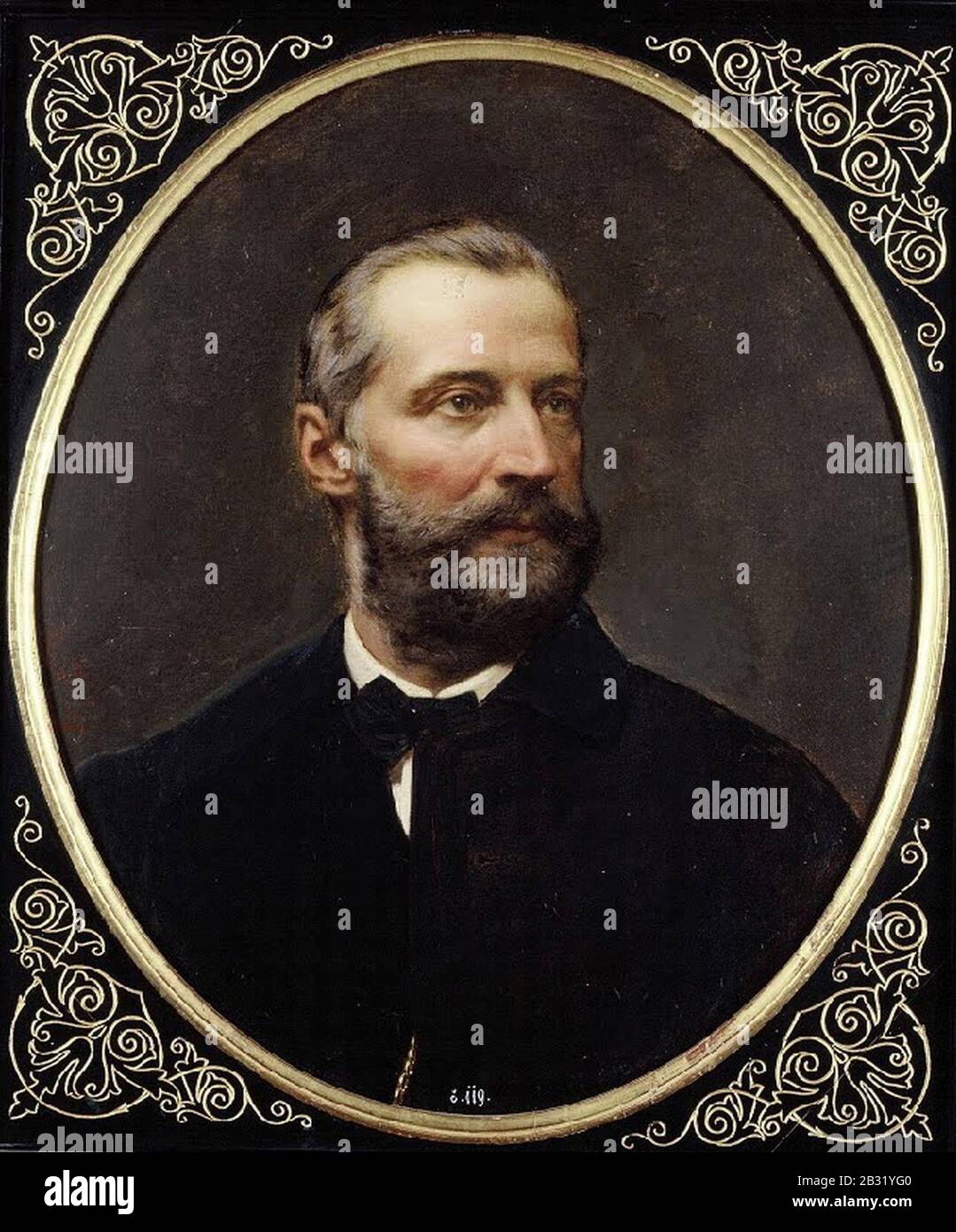 Georg Conräder - Porträt Alexander Andrássy 1880 Stock Photo - Alamy