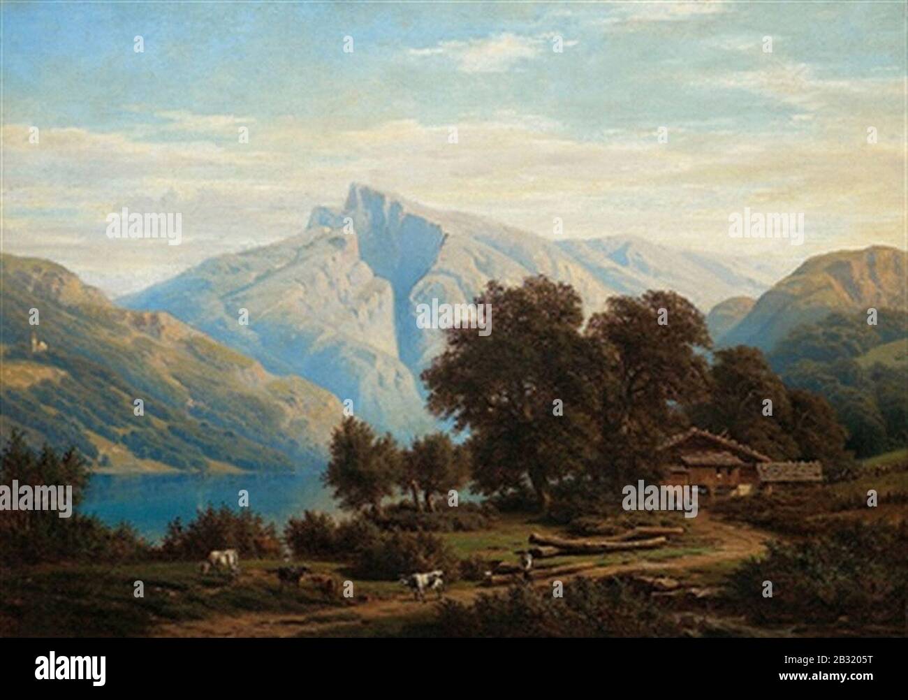 Georg Engelhardt - Blick auf den Mondsee Stock Photo - Alamy