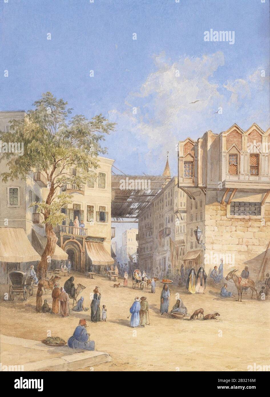 Georg Geyer Nordafrikanische Stadt 1872 Stock Photo - Alamy