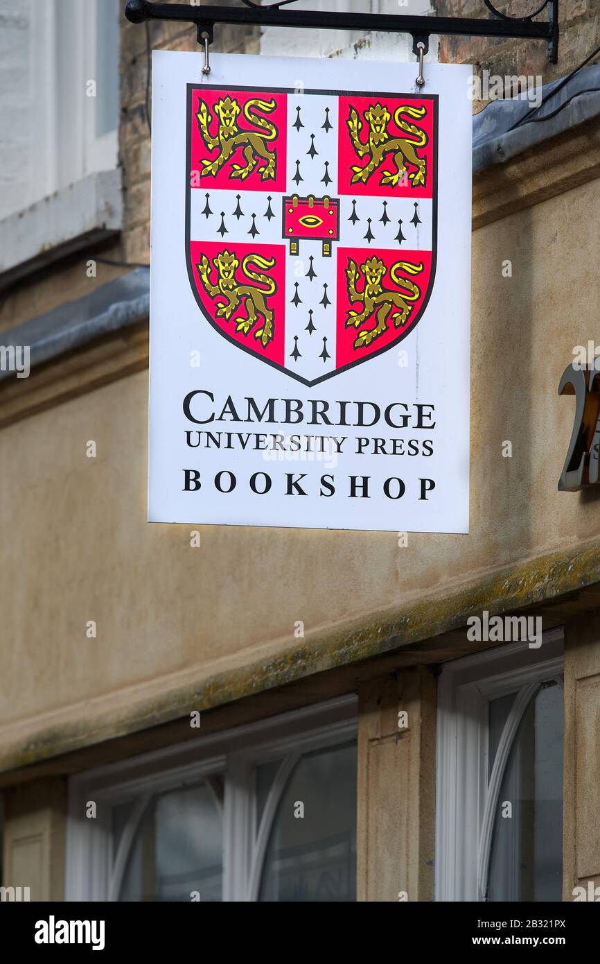 Cambridge bookshop sign hi-res stock photography and images - Alamy