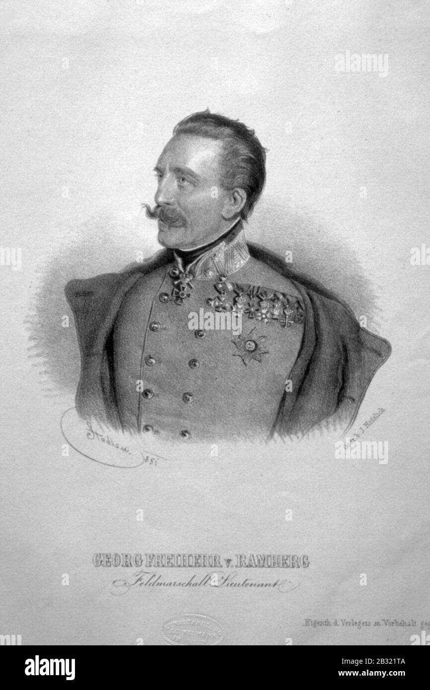 Georg Heinrich von Ramberg Litho Stock Photo - Alamy
