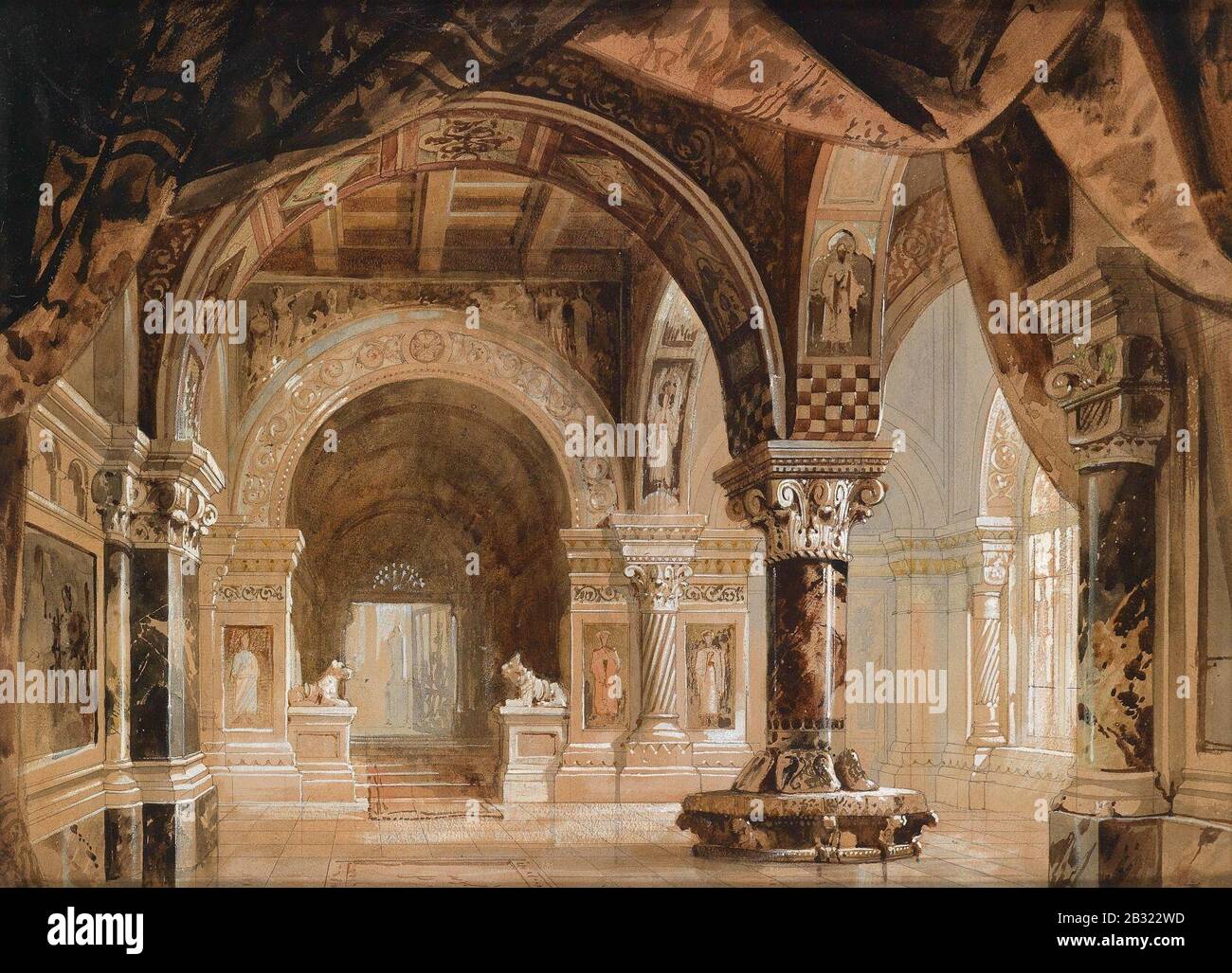 Georg Janny Inneres aus dem Dogenpalast 1893 Stock Photo - Alamy