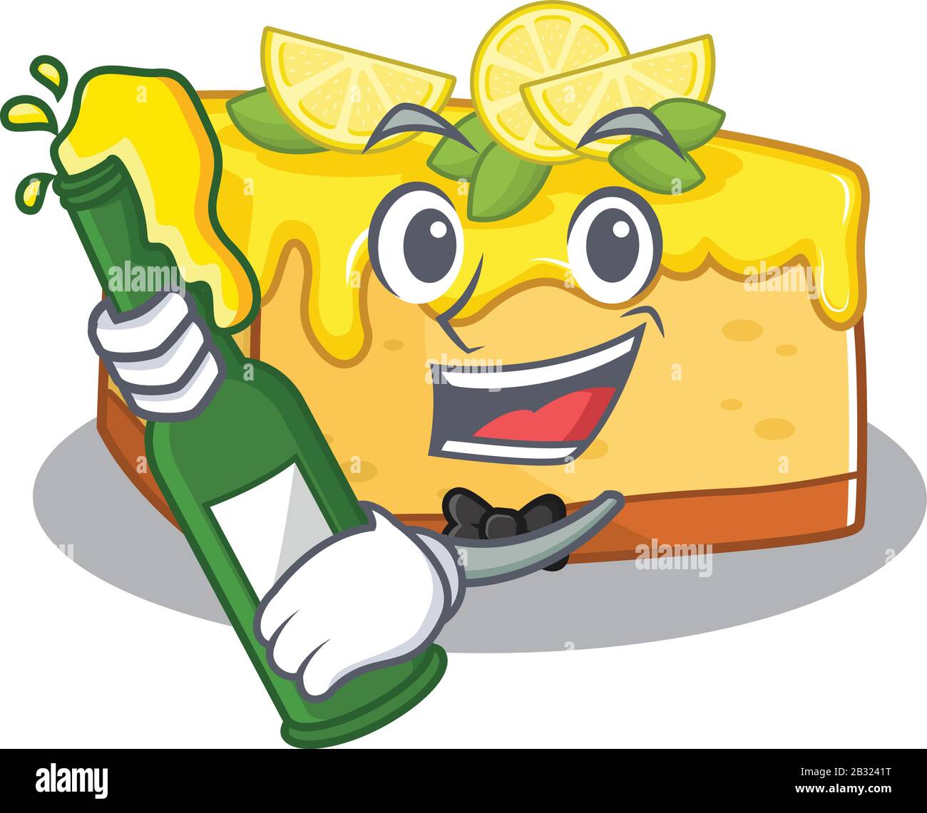 Lemon curd cheesecake Stock Vector Images - Alamy