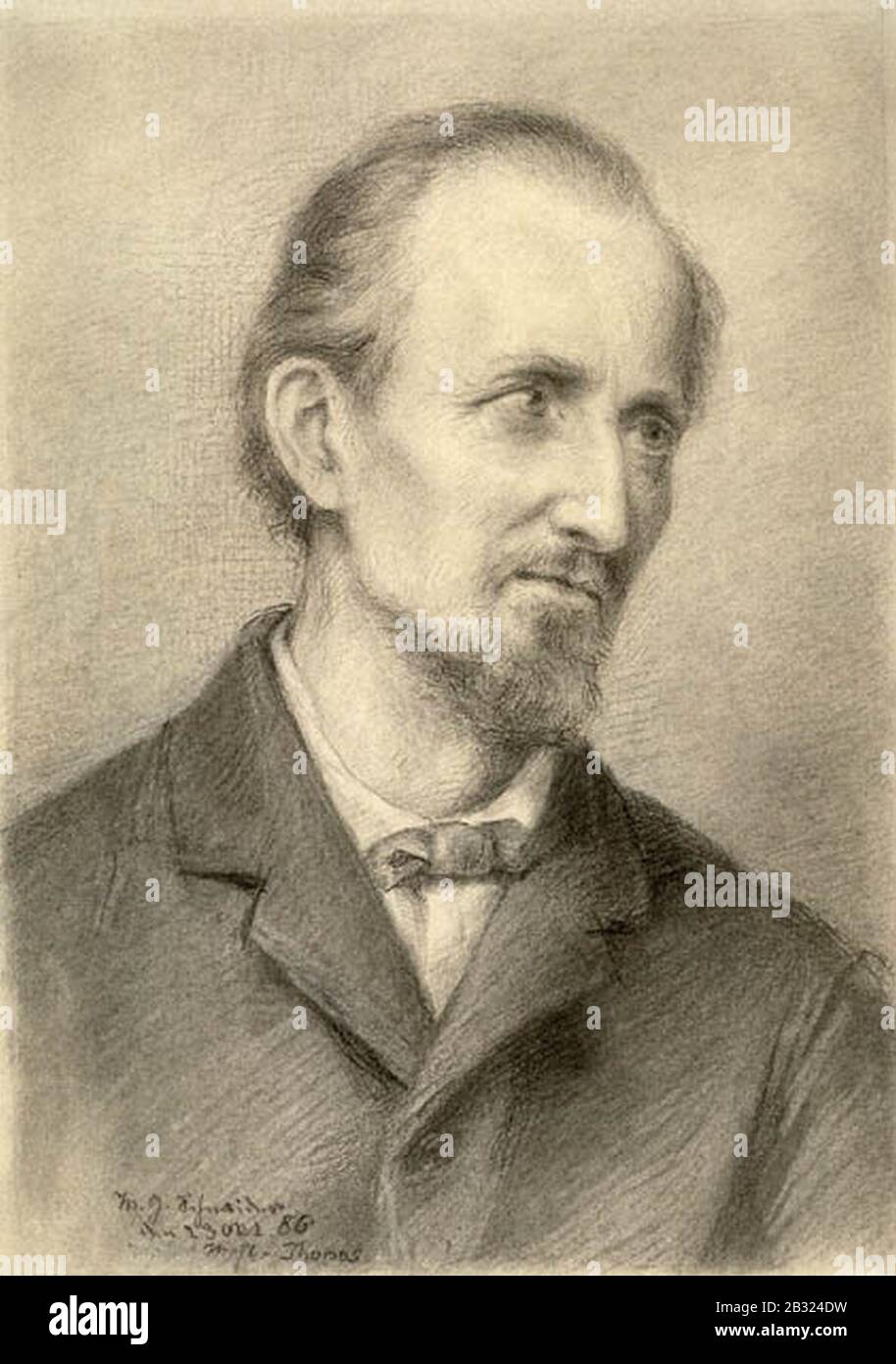 Georg Michael Schneider Portrait Adolph Thomas Stock Photo - Alamy