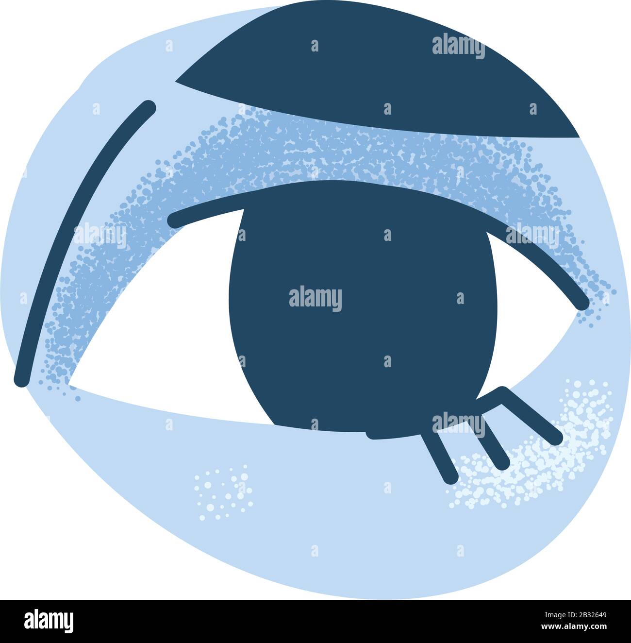 human eye, body part on white background vector illustration design ...