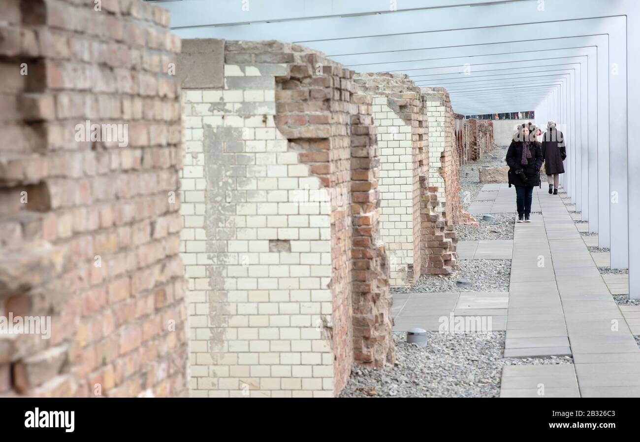 Berlin, Germany - december 30: Ruined building of SS headquarters in ...