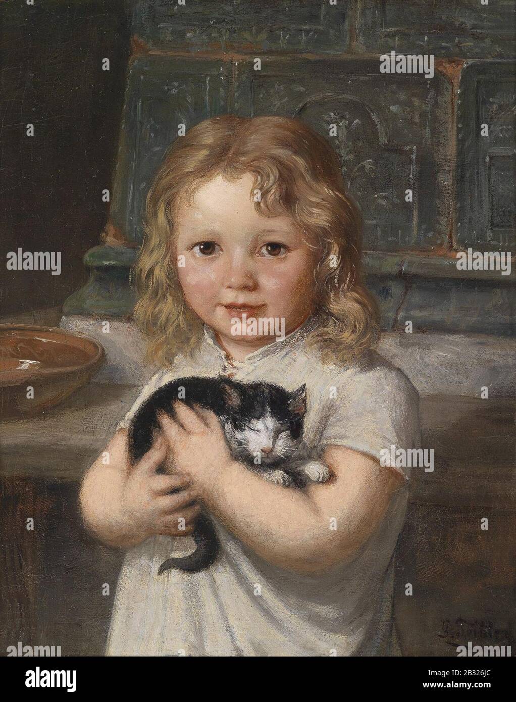 Mädchen mit katze hi-res stock photography and images - Alamy