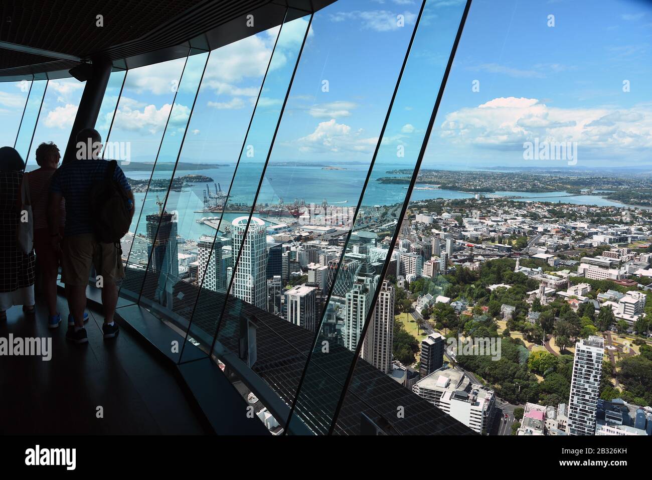 aerial view of auckland from sky tower,auckland,new zealand Stock Photo ...