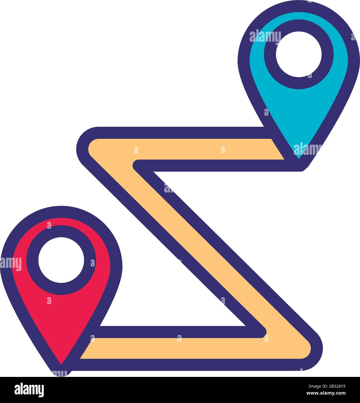 Map pins and object Stock Vector Images - Alamy