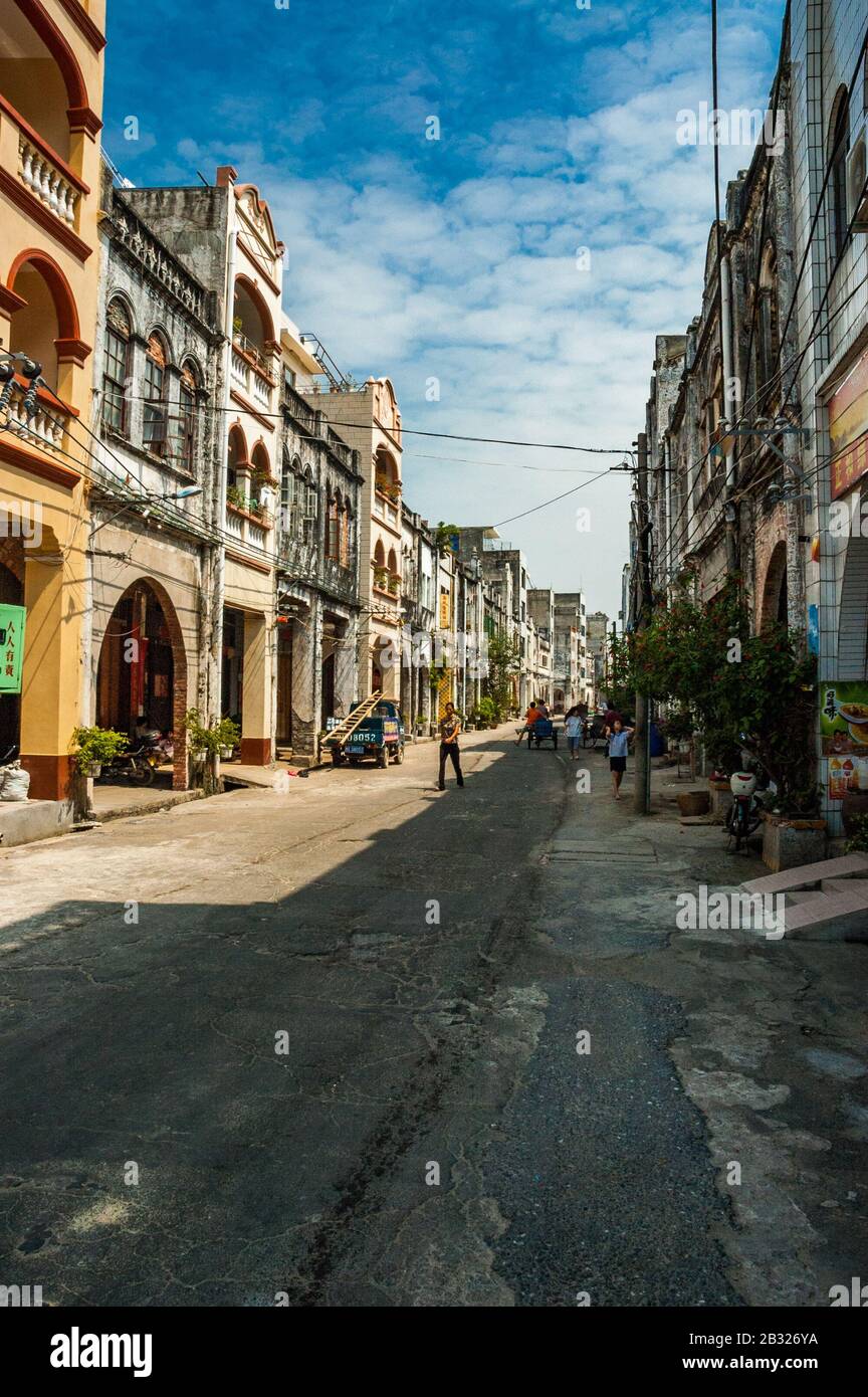 Beihai’s old town before it underwent restoration. Guangxi Province ...