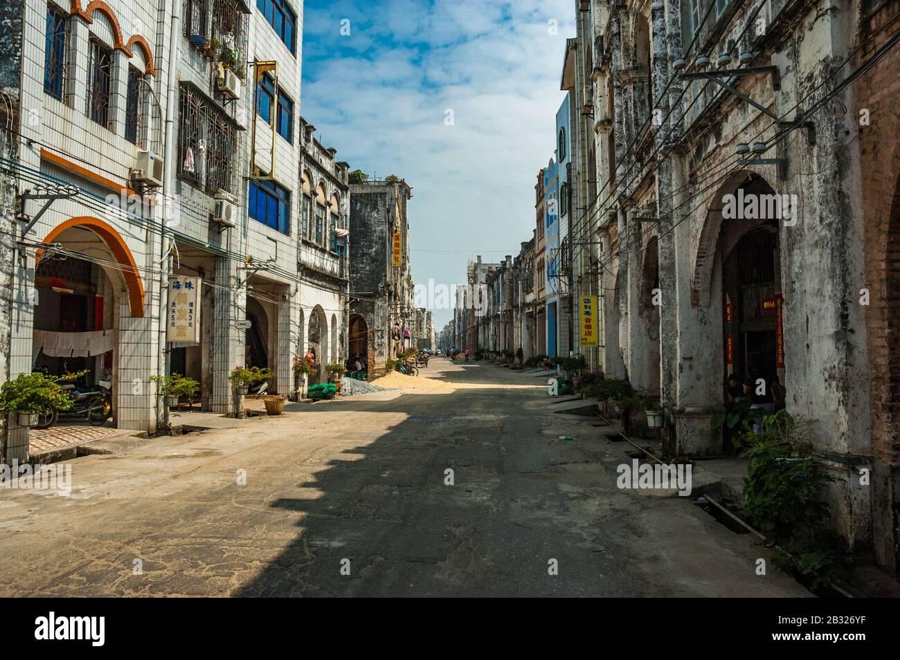 Beihai’s old town before it underwent restoration. Guangxi Province ...
