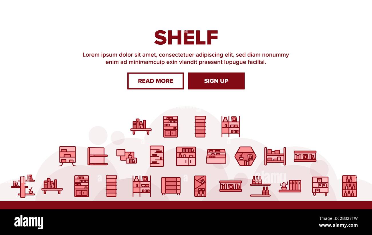 Lined shelving Stock Vector Images - Alamy