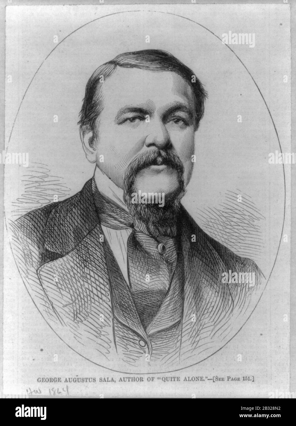 George Augustus Sala, bust portrait, facing right Stock Photo - Alamy