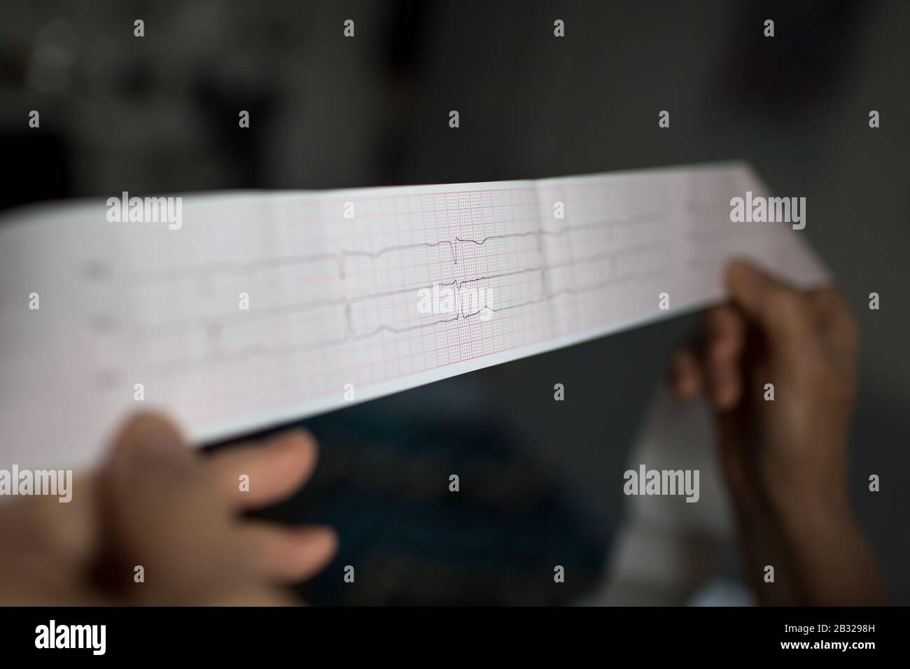 Paper cardiogram heart rithm cardio Stock Photo - Alamy