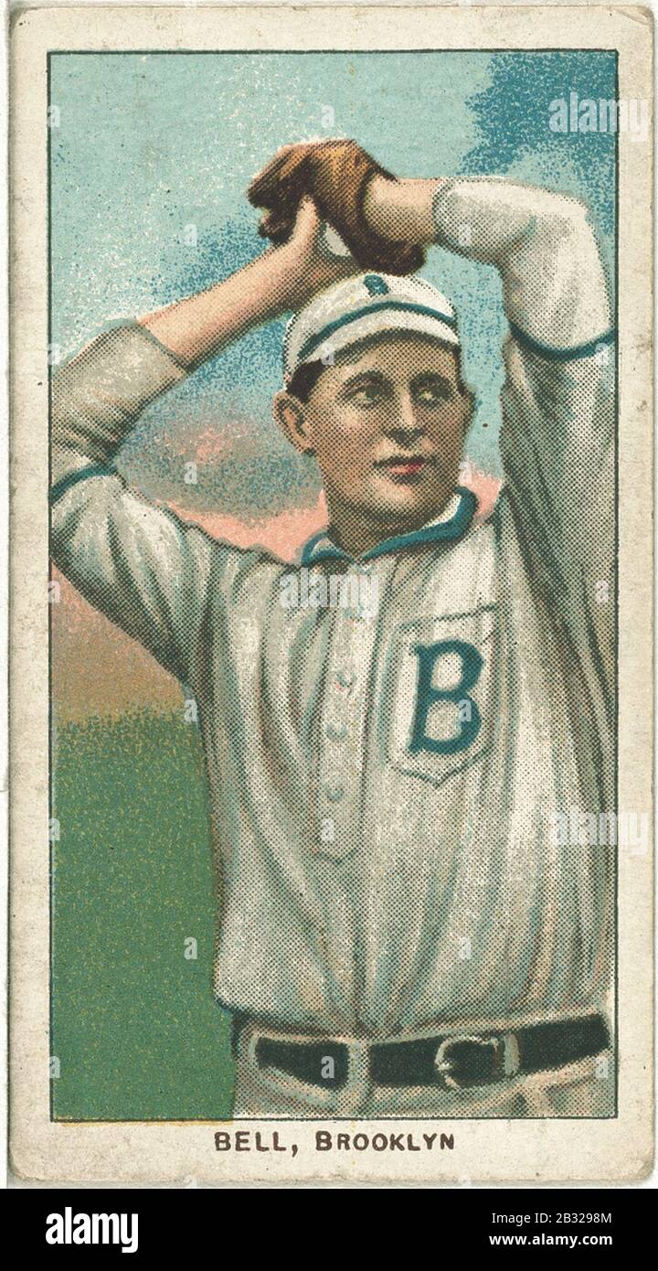 George Bell, Brooklyn Superbas, baseball card portrait Stock Photo - Alamy