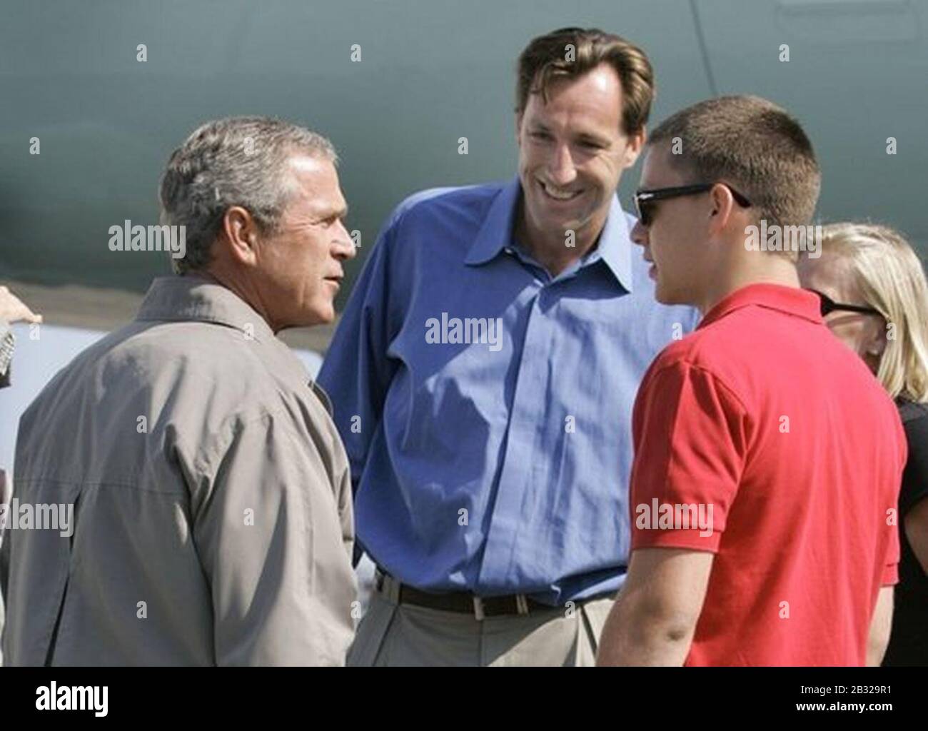 George Bush Chris Dudley Stock Photo - Alamy