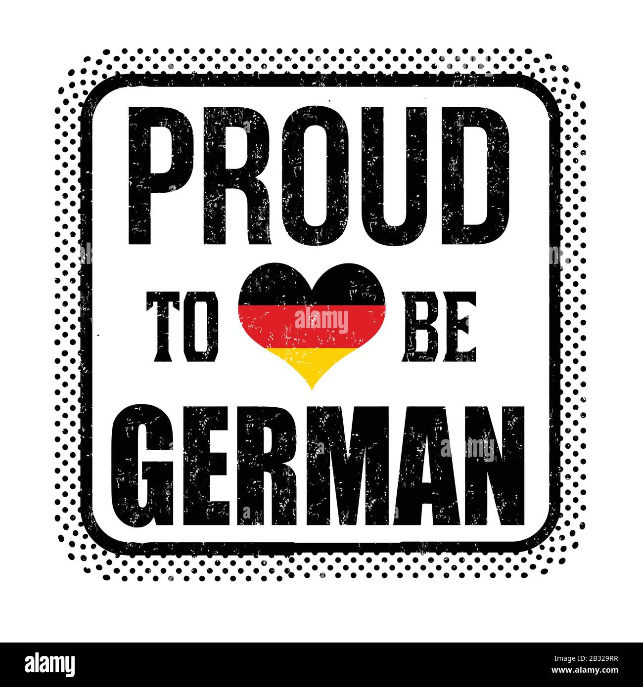Proud to be german sign or stamp on white background, vector ...
