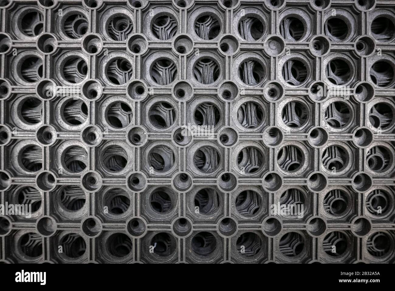 Perforated metal pattern background. Black and gray metal background ...