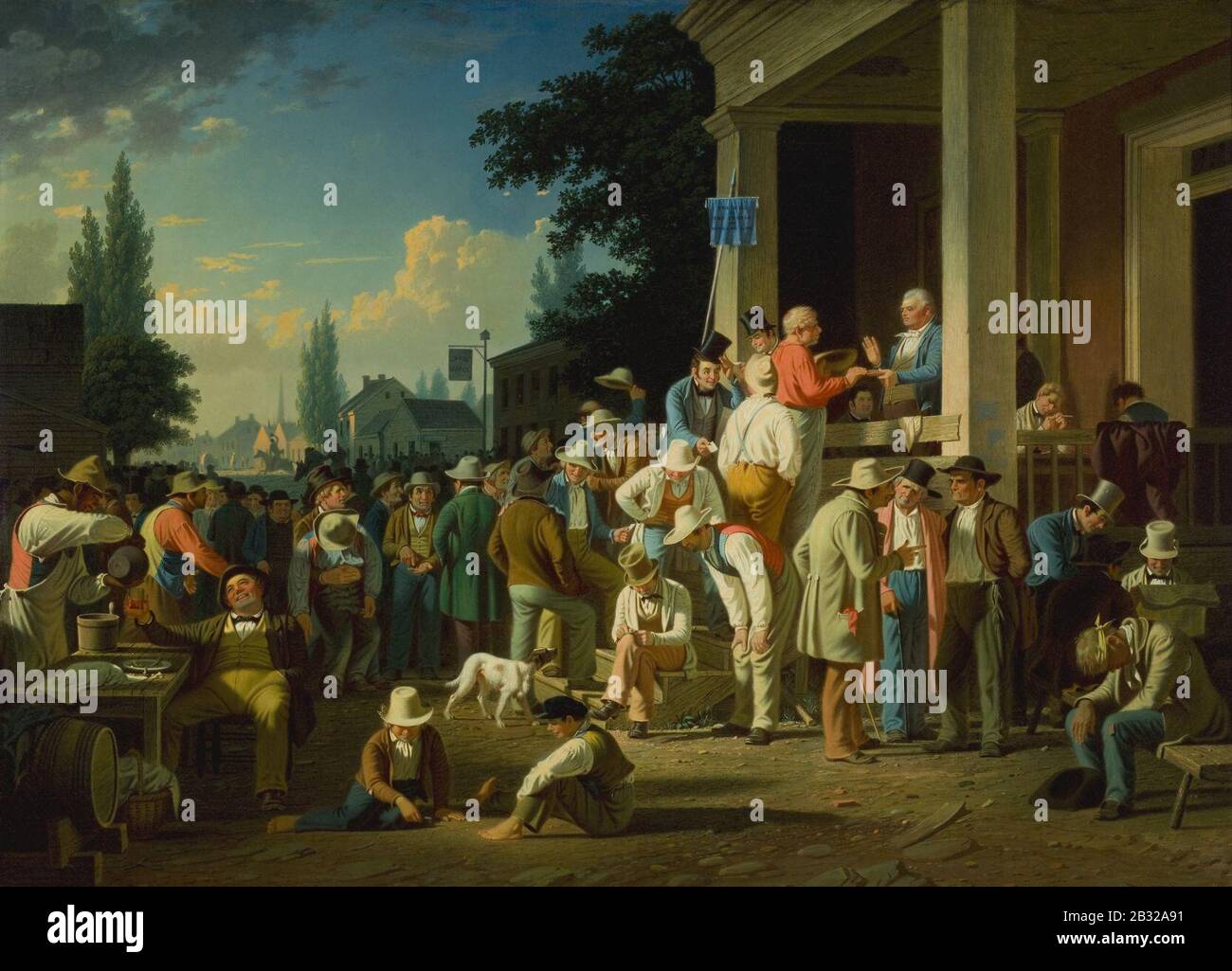 George Caleb Bingham - The County Election - 44 Stock Photo - Alamy