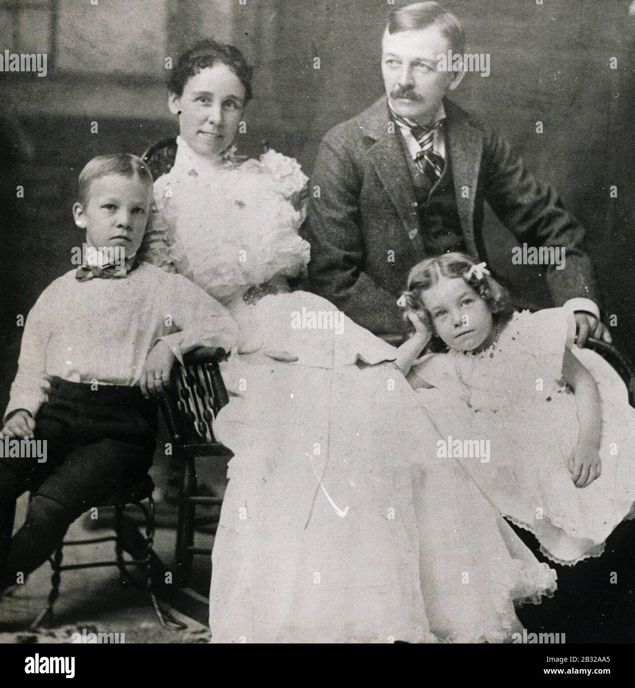George Carl Dury, son of George Dury, with his family Stock Photo - Alamy