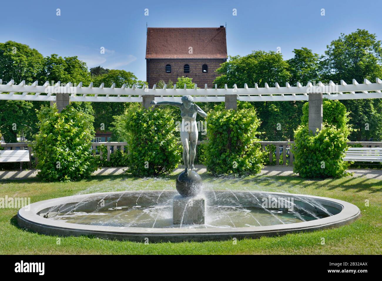 Brunnen, Zeltinger Platz, Frohnau, Reinickendorf, Berlin, Deutschland ...