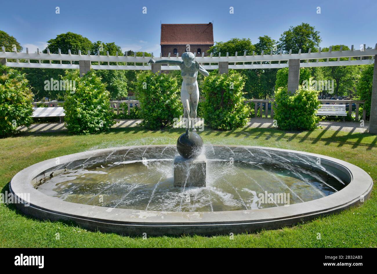 Brunnen, Zeltinger Platz, Frohnau, Reinickendorf, Berlin, Deutschland ...