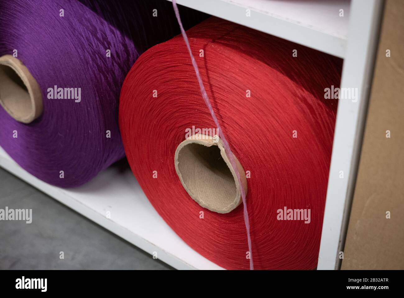 Stack of cotton reels hi-res stock photography and images - Alamy