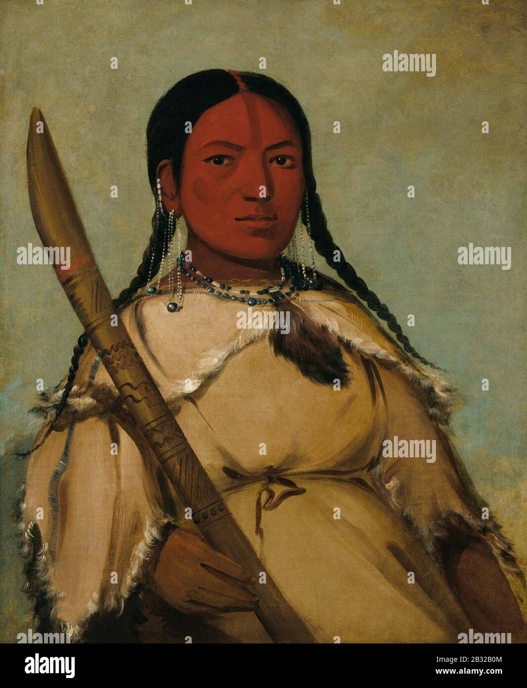 George Catlin - Chin-cha-pee, Fire Bug That Creeps, Wife of Pigeon's ...