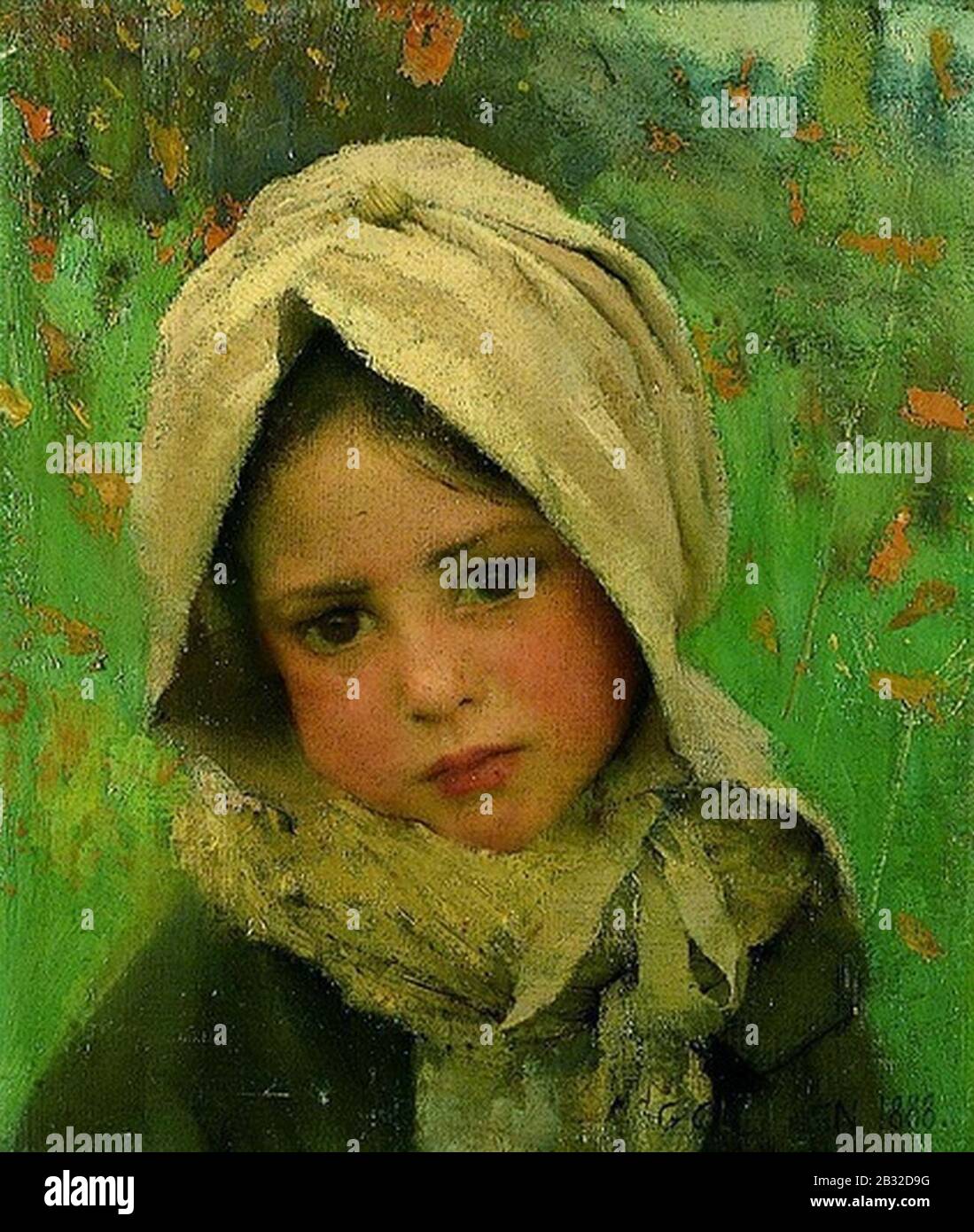 George Clausen - girl Stock Photo - Alamy