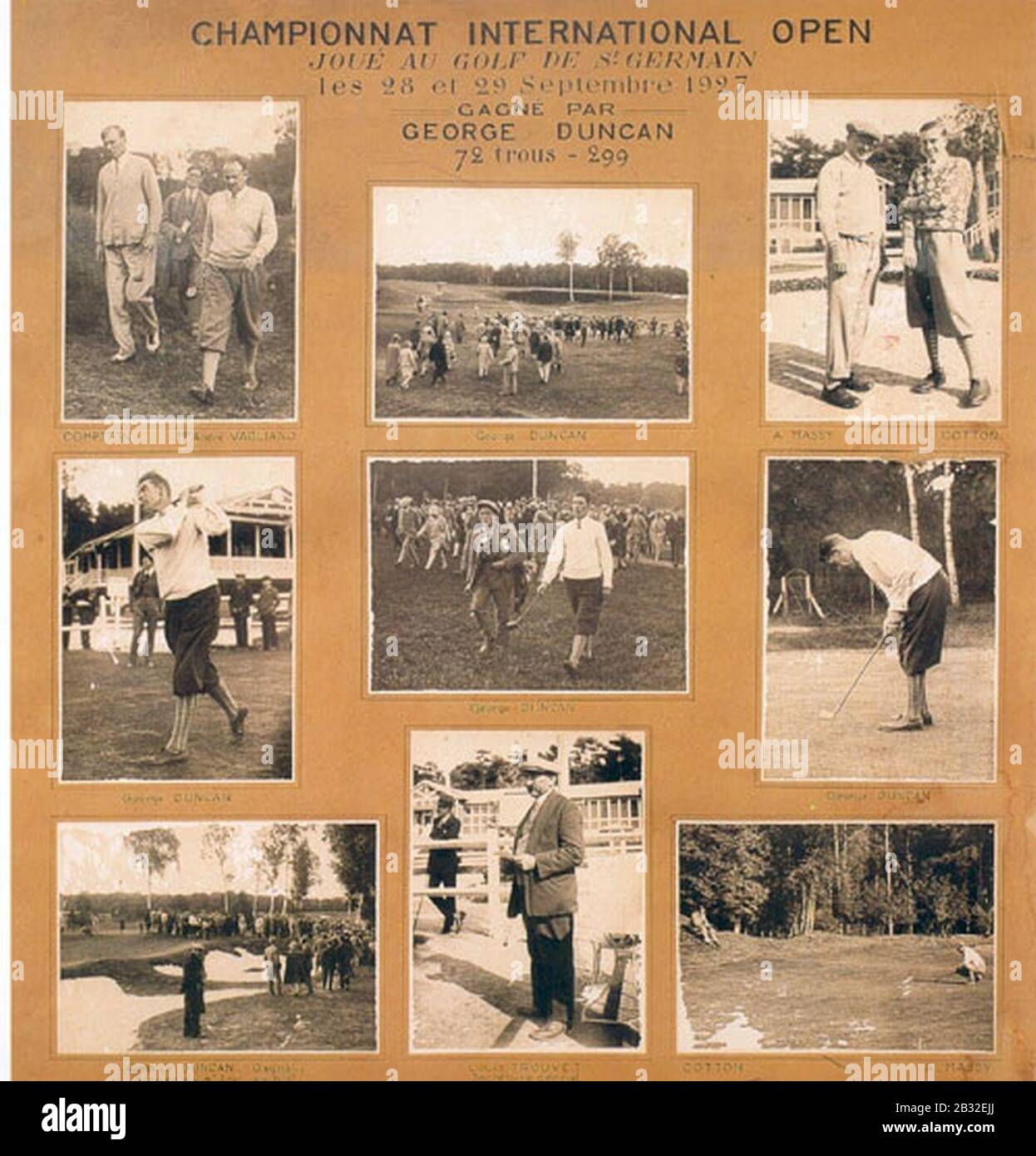 George Duncan in 1927 Stock Photo - Alamy