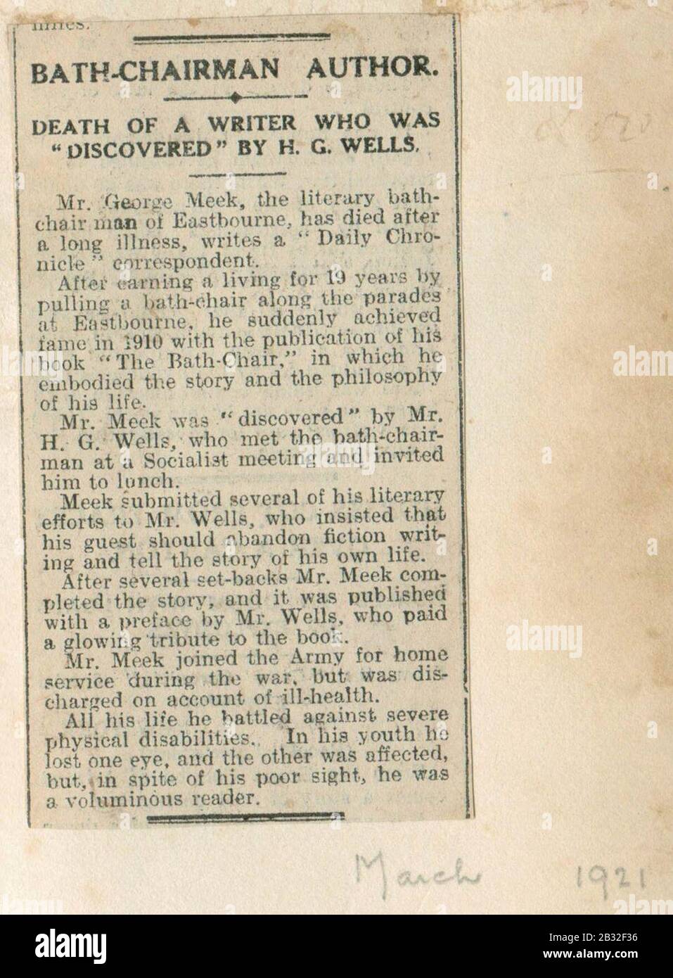 George meek hi-res stock photography and images - Alamy