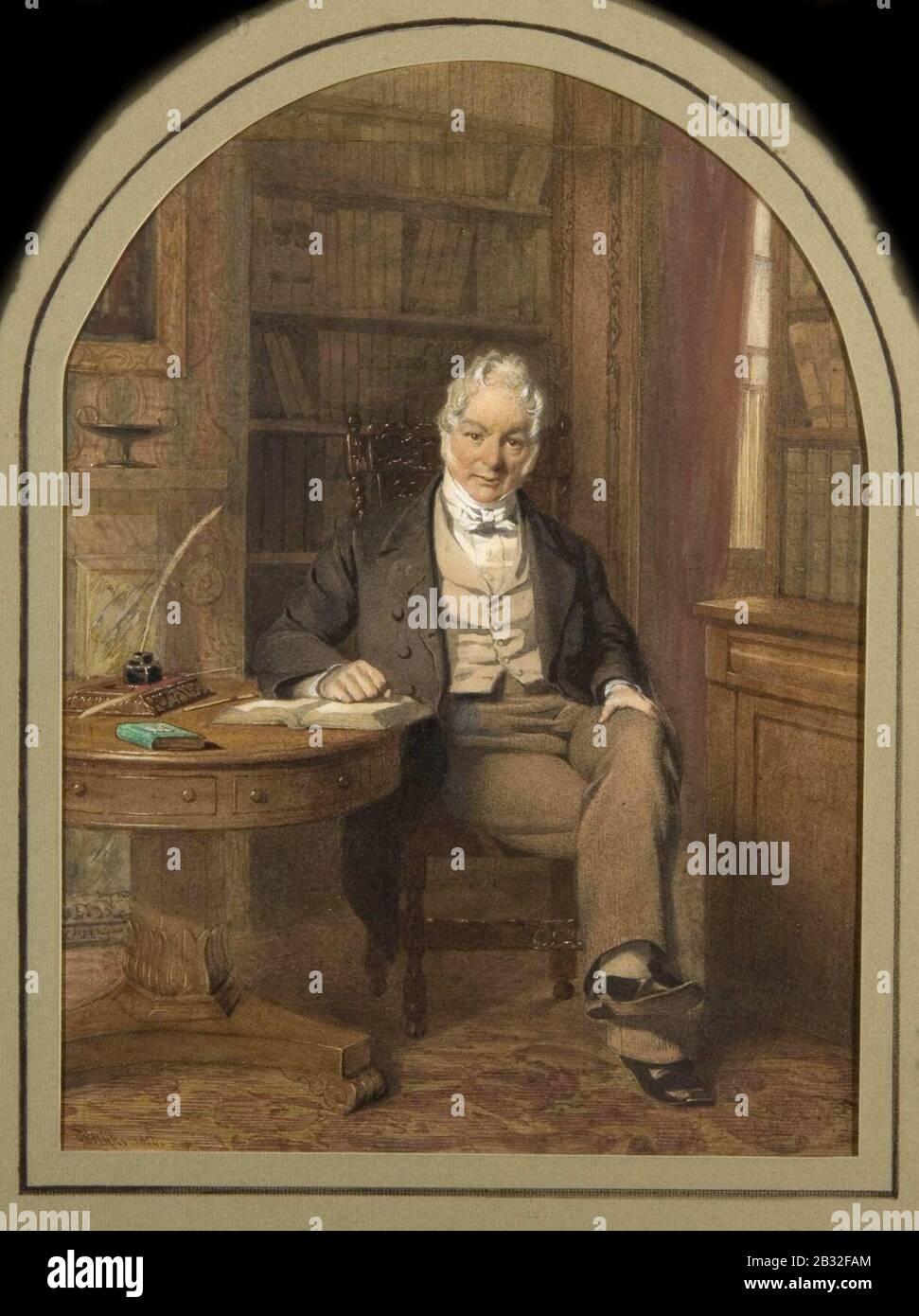 George Elgar Hicks Portrait of Edward Hicks 1854 Stock Photo - Alamy