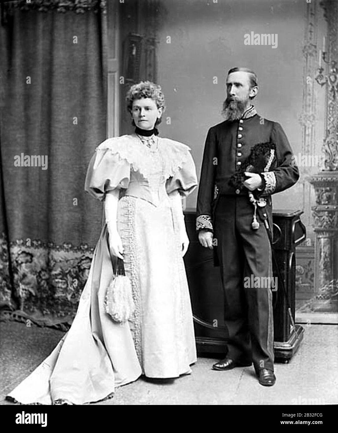 George Eulas Foster and his wife Adeline Davis Stock Photo - Alamy