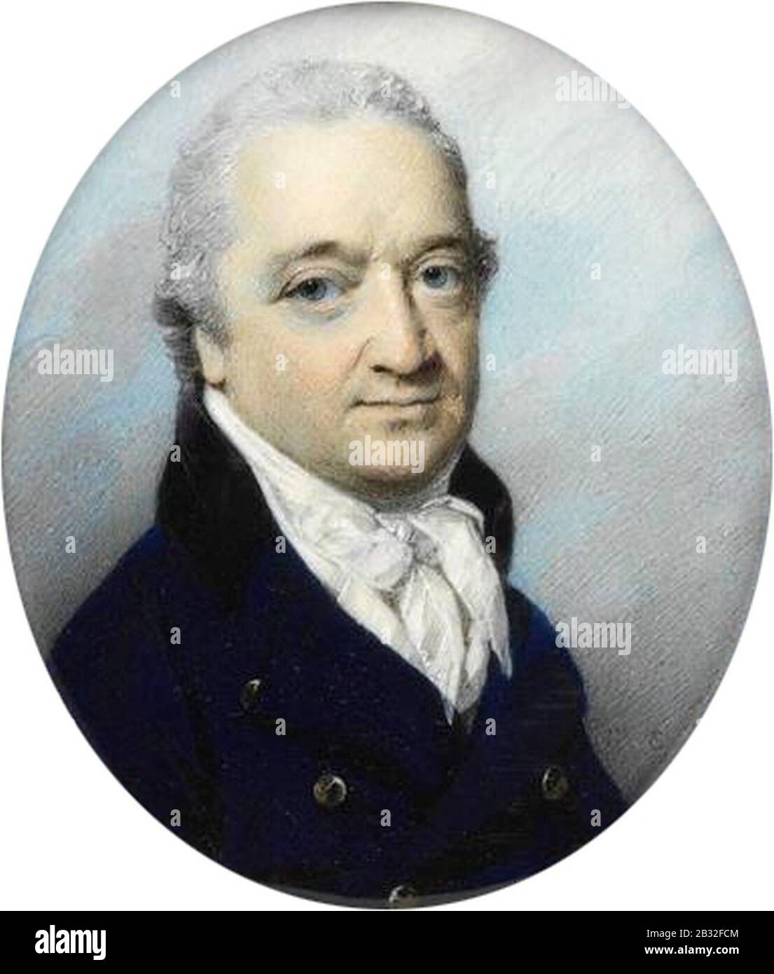 George Engleheart - Portrait of Unknown Man - circa 1800 Stock Photo ...