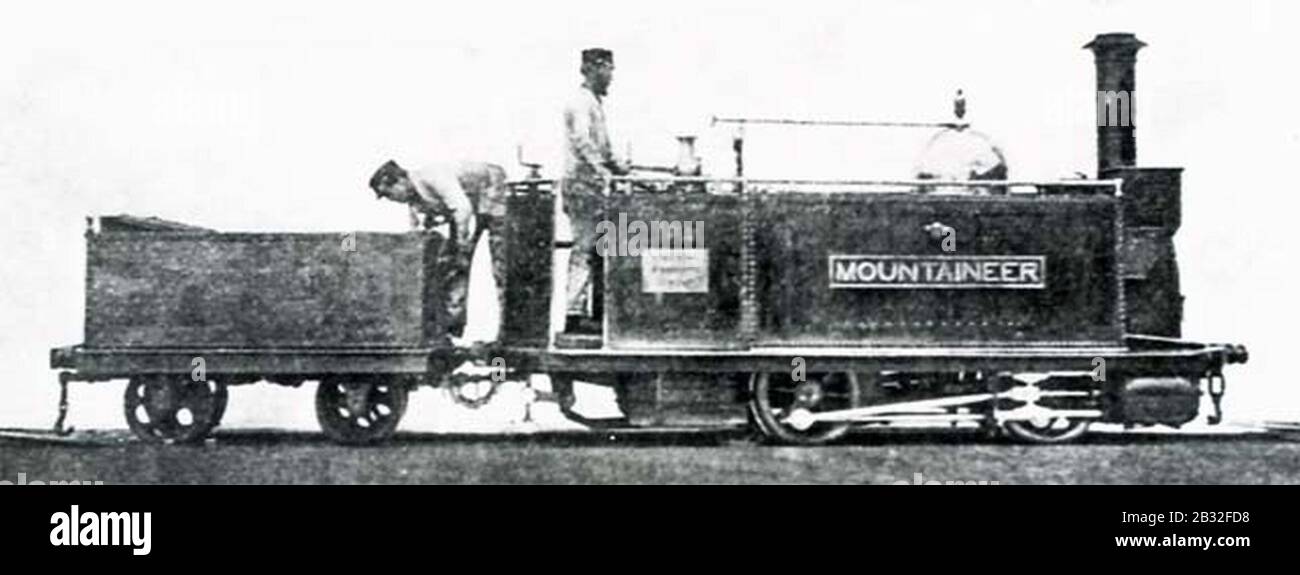 George England locomotive Mountaineer Stock Photo - Alamy