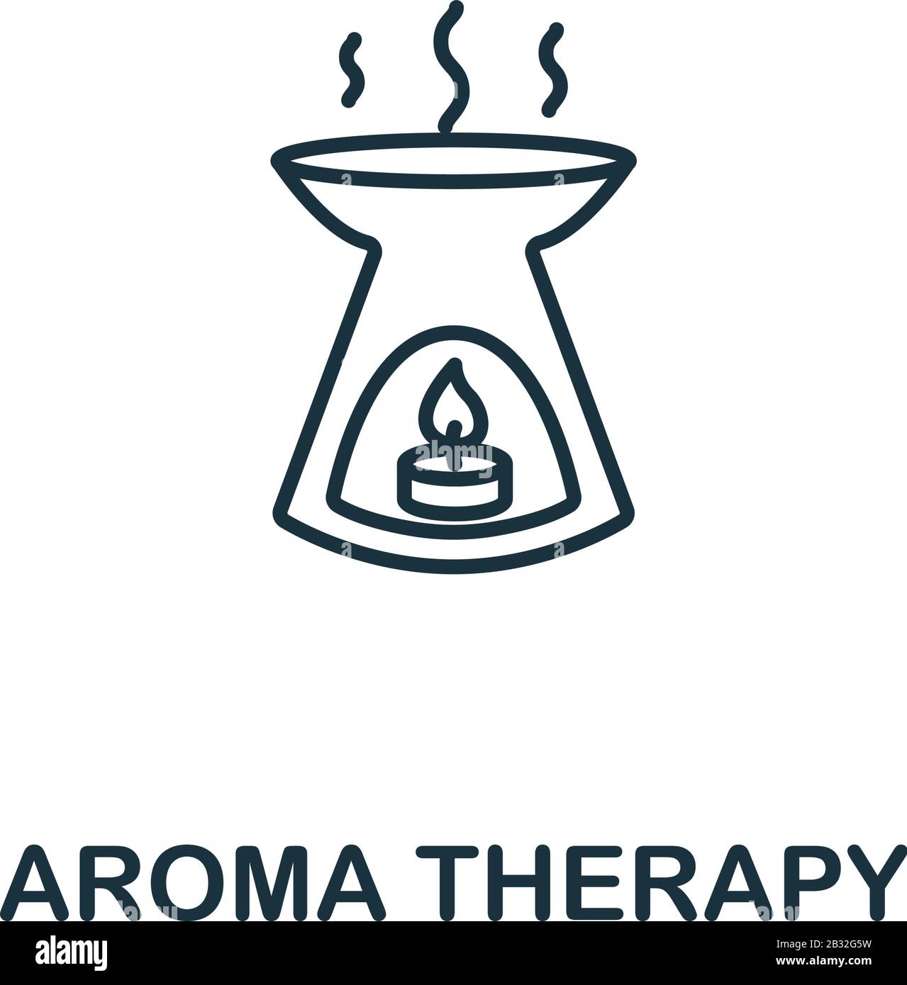 Aroma Therapy icon from spa therapy collection. Simple line element ...