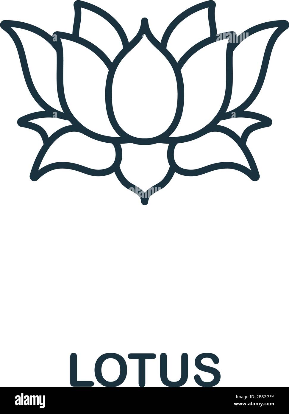 Simple Lotus Outline