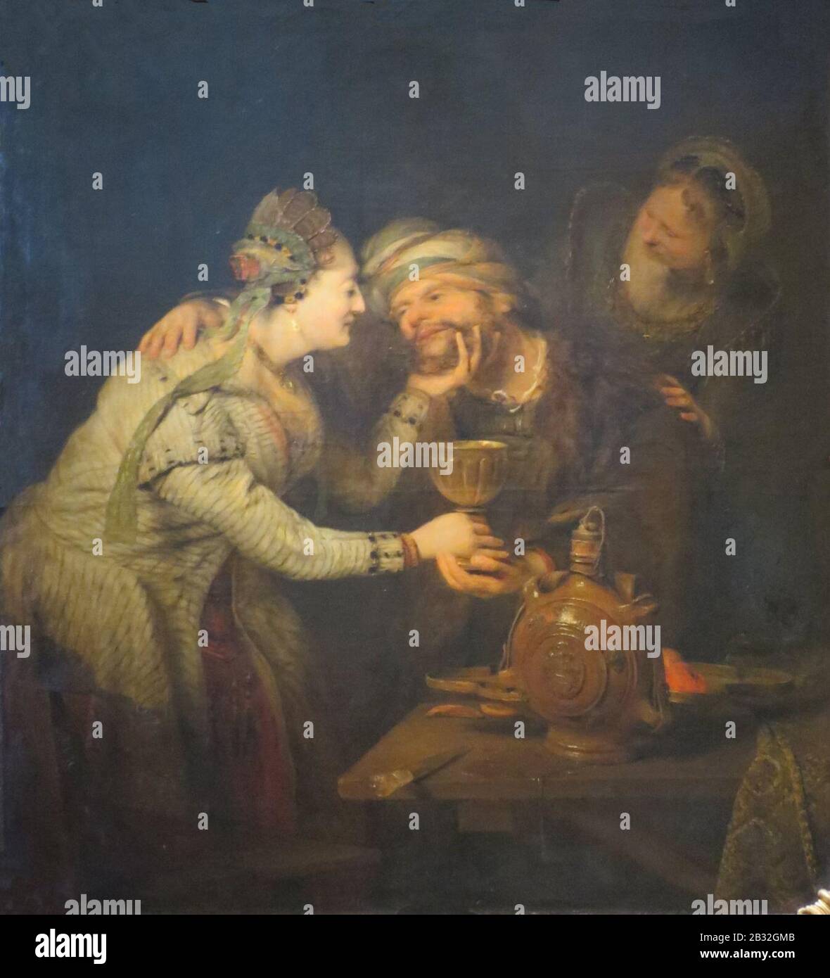 'Loth and his Daughters' by Aert de Gelder Stock Photo - Alamy