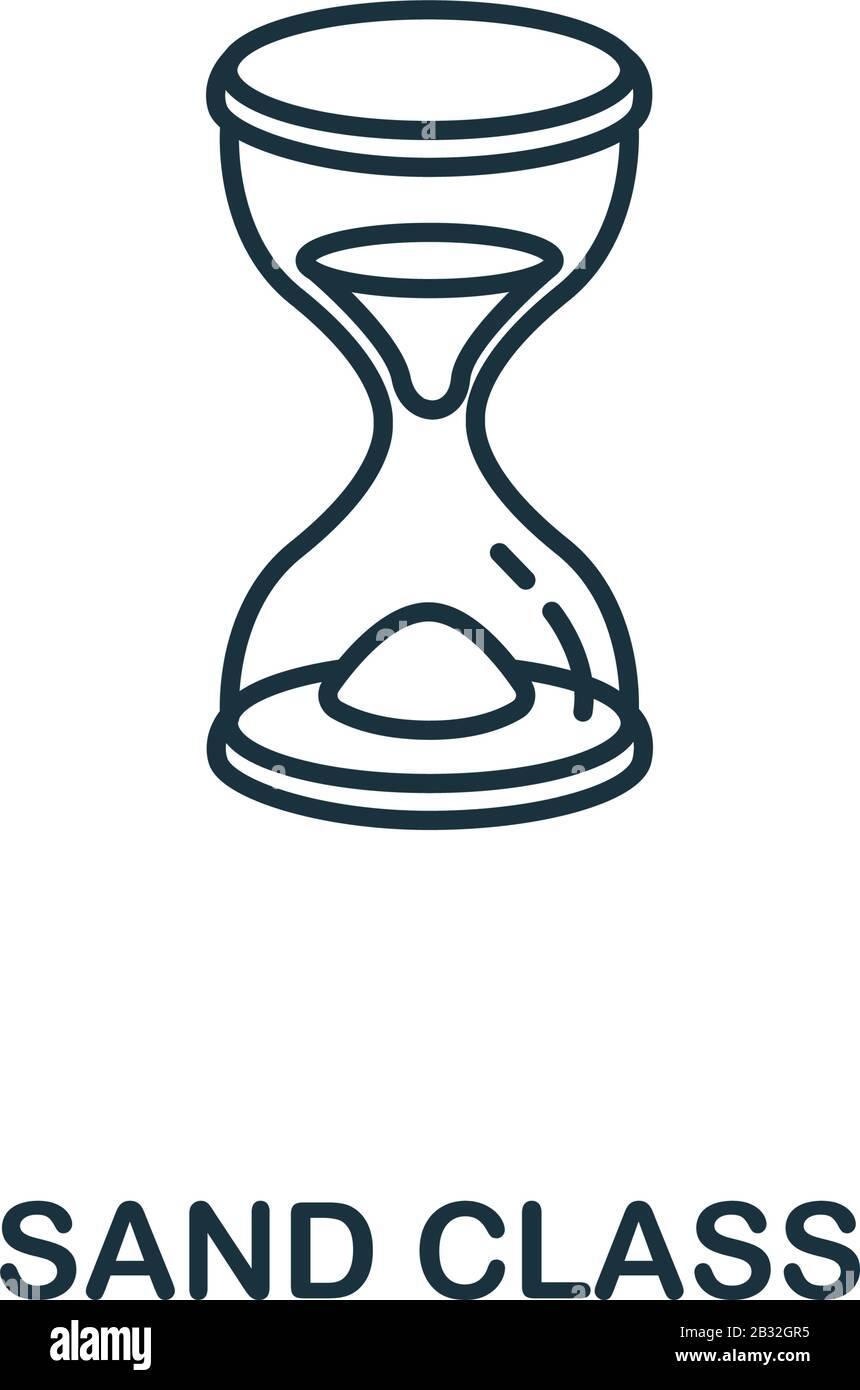 Sand Class icon from spa therapy collection. Simple line element Sand ...
