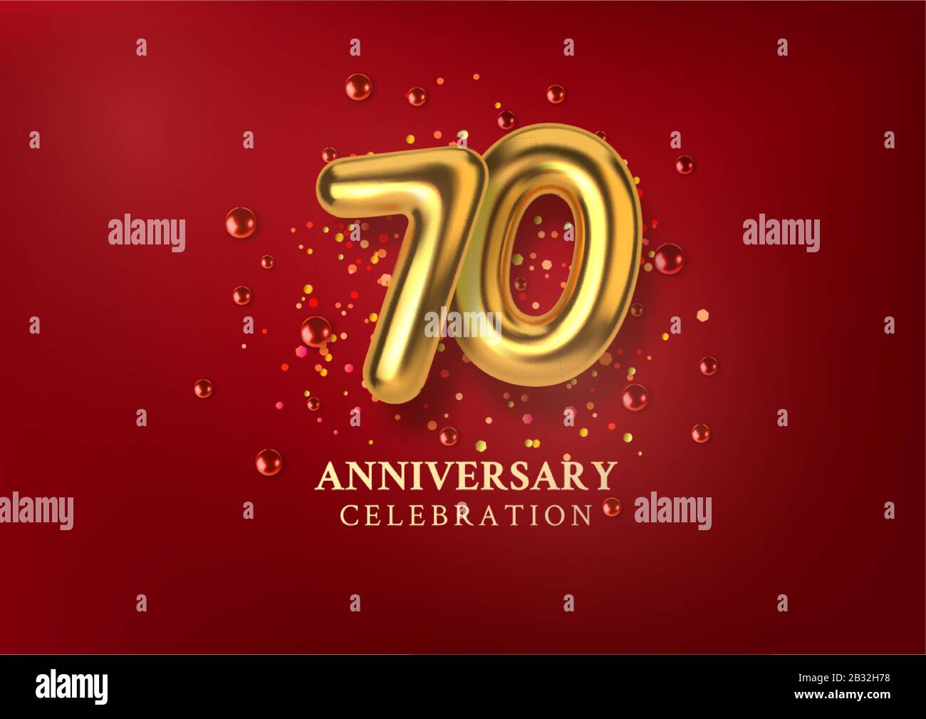 70th birthday balloon Stock Vector Images - Alamy