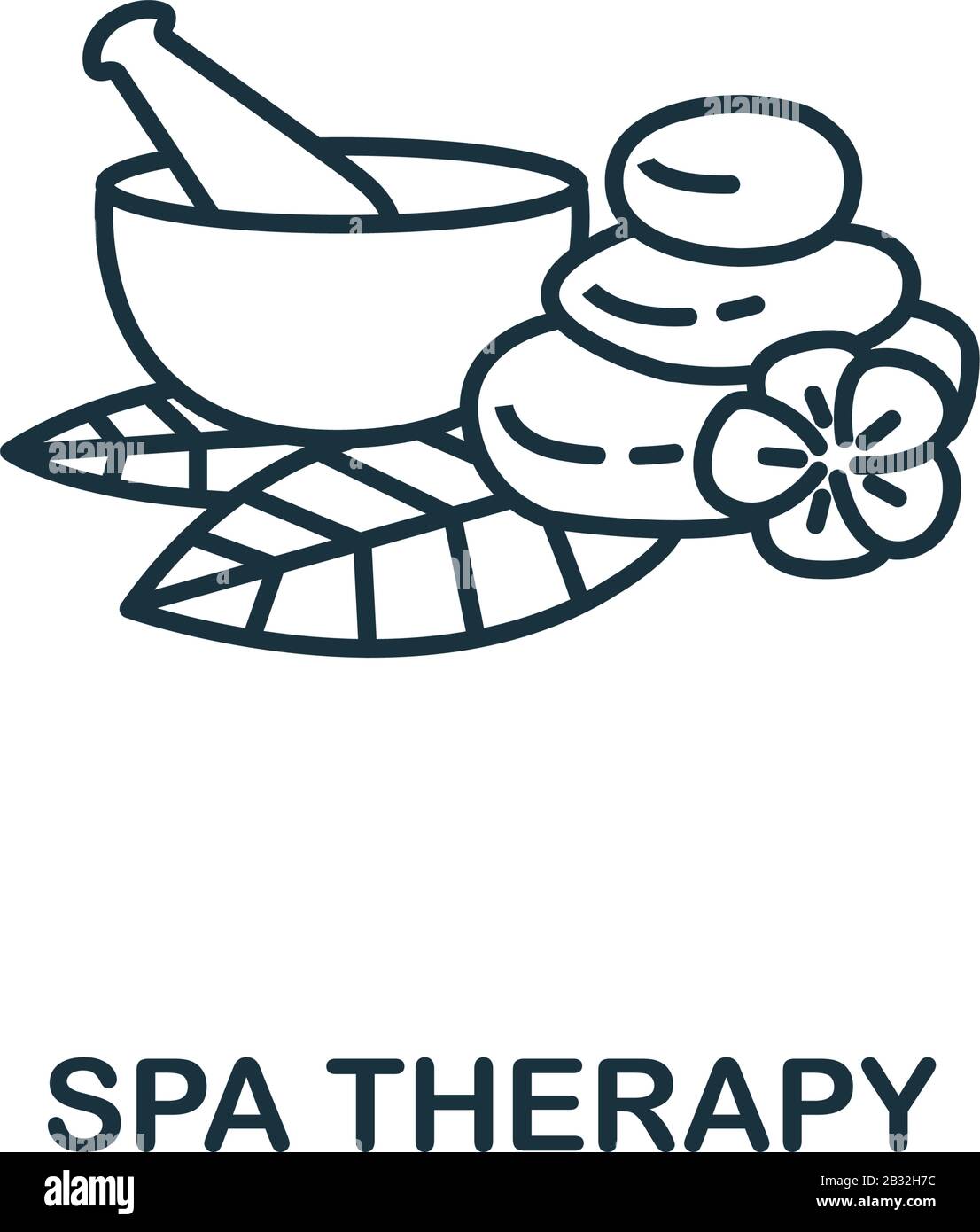 Spa Therapy icon. Simple line element Spa Therapy symbol for templates ...