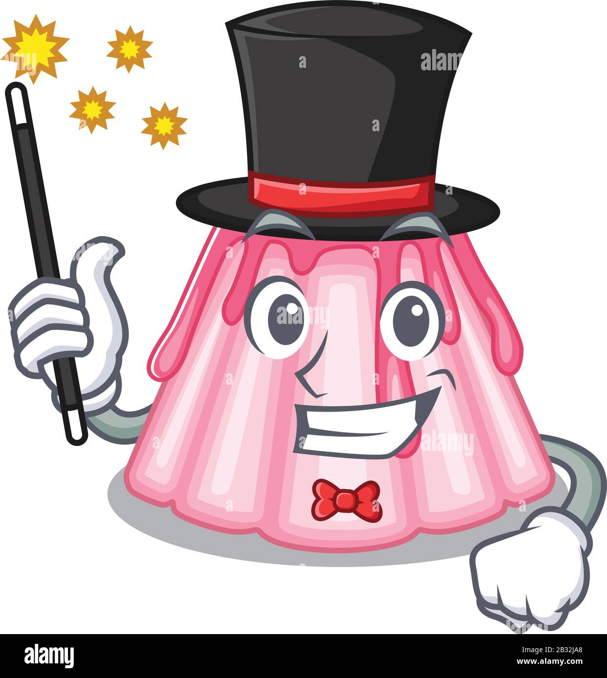 A picture of strawberry jelly performance as a Magician Stock Vector ...